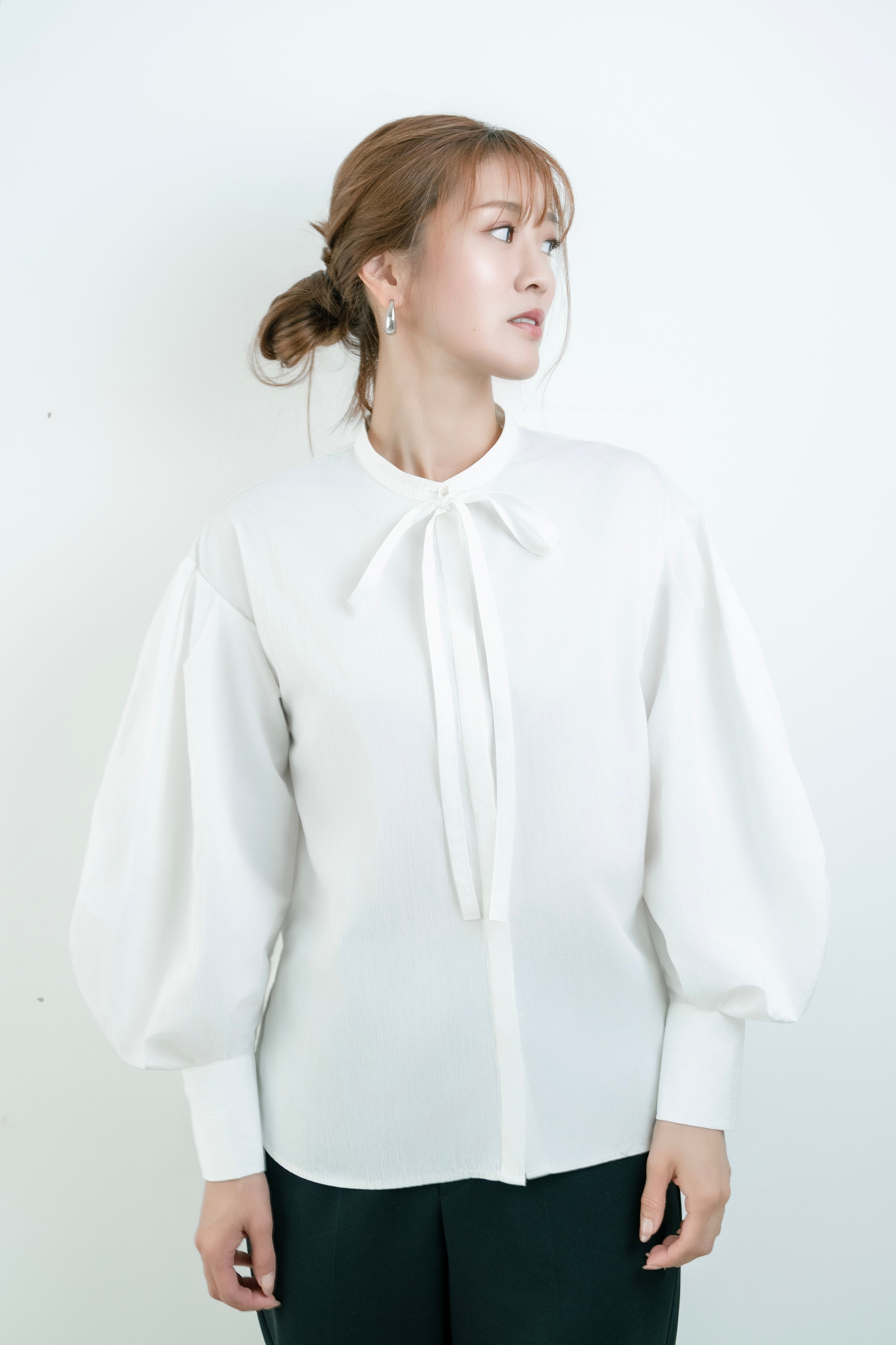 3WAY Bowtie BLOUSE WHITE